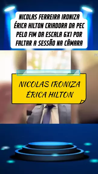 reduz:nicolas ironiza érica hilton
