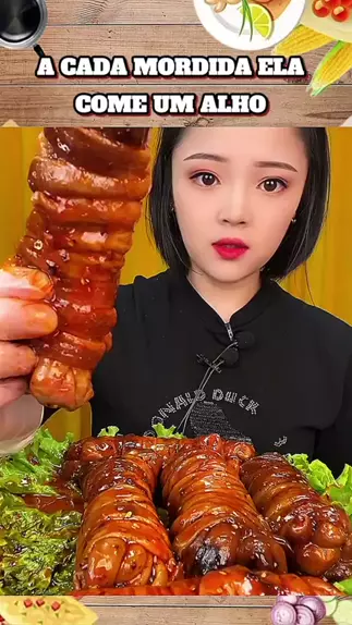 mukbang asmr comidas coreanas:muito satisfatório ...| Kwai