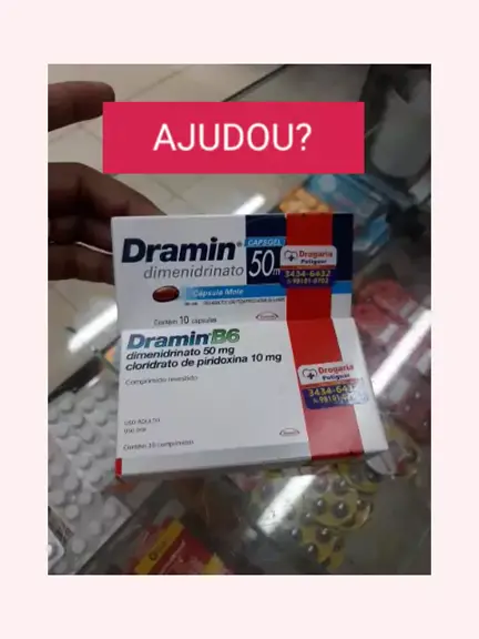 dramin b6 & quem esta com dengue pode tomar dramin ...| Kwai